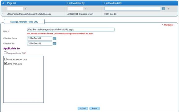 Manage Adrenalin Portal