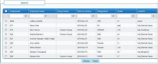 Groups Employee Mapping